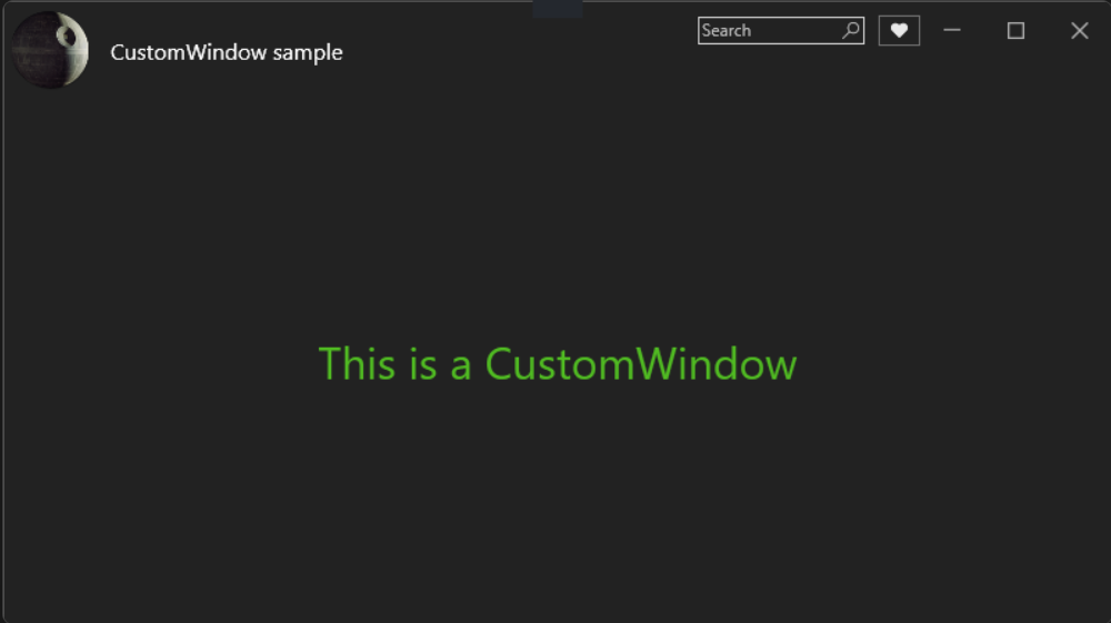 Customwindow Wpf It Is A Window That Allows Customization Of The Non Client Area Has A Kiosk